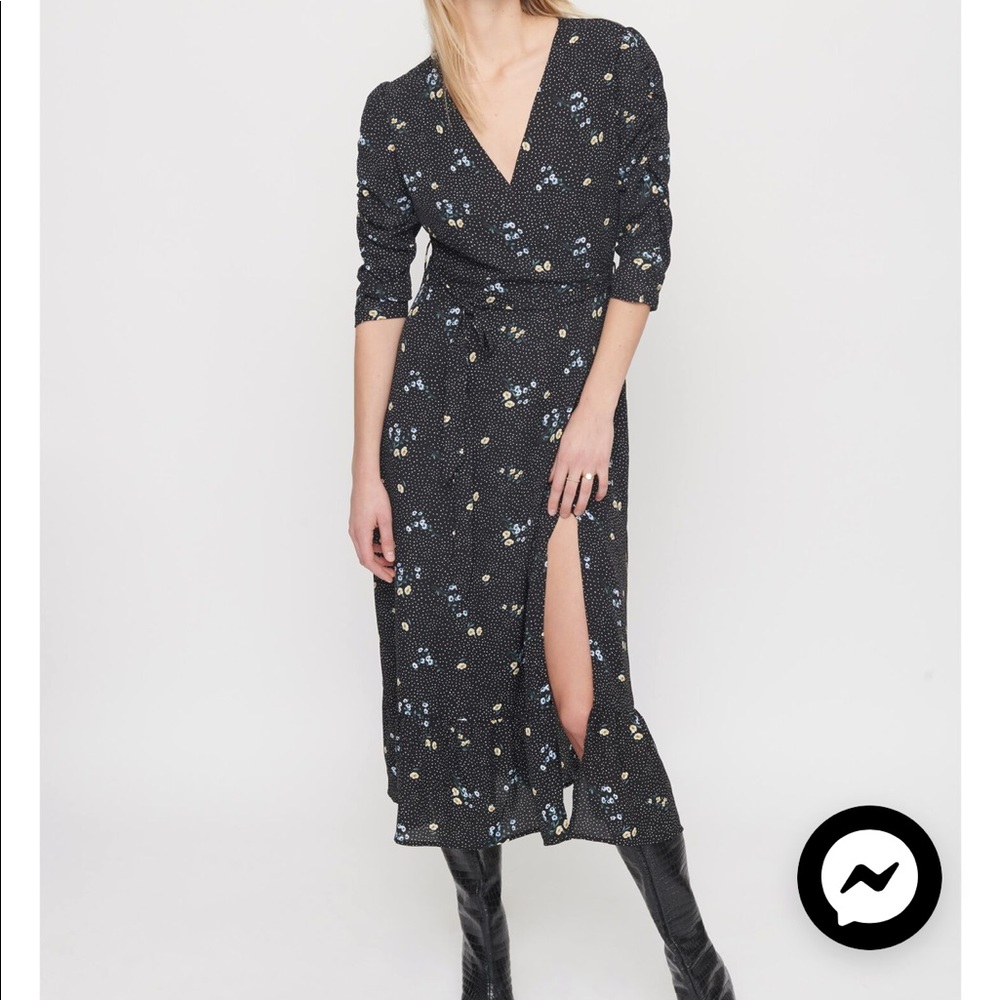 Dynamite Maxi Wrap Dress - Gem